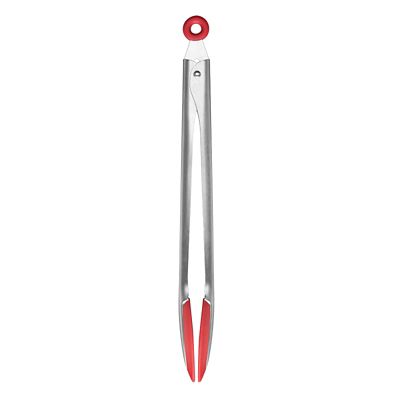 Red Silicone Tipped Locking Tongs 30cm | Lakeland