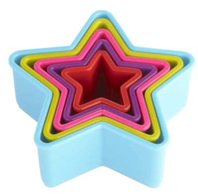 Colourful Cookie Cutter Set 5 Stars | Lakeland