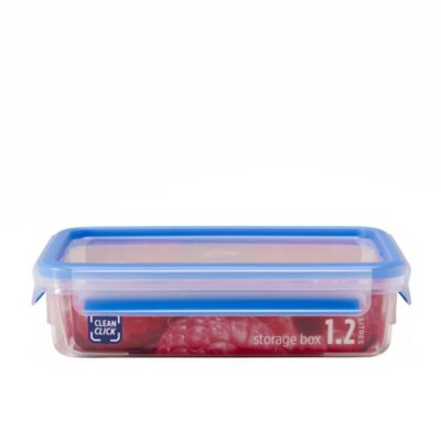 Clean Click Rectangular Food Storage Container 1.2L | Lakeland