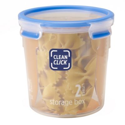 Clean Click Round Food Storage Container 2L | Lakeland