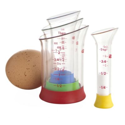 OXO Good Grips Mini Measuring Beakers x4 | Lakeland