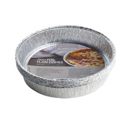 10 Foil Flan Dishes 15cm | Lakeland