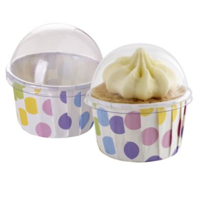 12 Spots Lidded Mini Muffin Cups | Lakeland