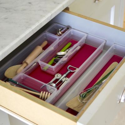 6 Piece Drawer Organiser Set Cherry | Lakeland