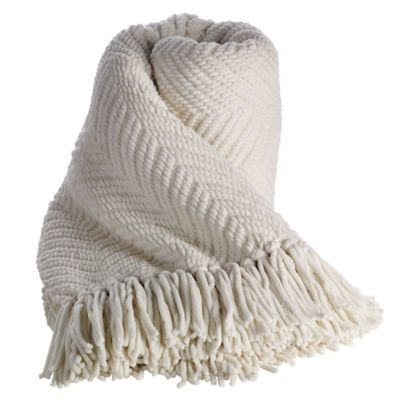 Soft Touch Throw 200 x 140cm, Cream | Lakeland