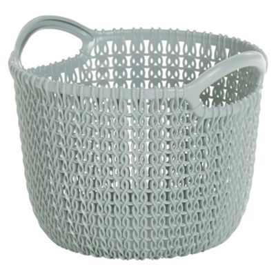 Extra Small Knit-Effect Basket Blue | Lakeland