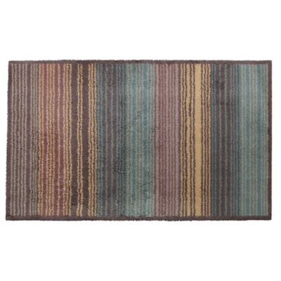 Extra-large Multi-Stripe Turtle Mat Doormat, Green 118 x 75cm | Lakeland