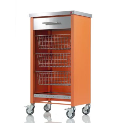 Hahn Chelsea Kitchen Trolley, Orange | Lakeland