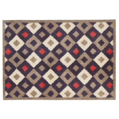 Checkered Tiles Turtle Mat Doormat, 85 x 59cm | Lakeland