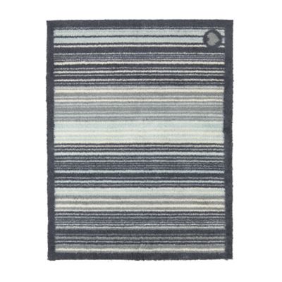 Hug Rug Slate Stripe Door Mat, 85x65 cm | Lakeland