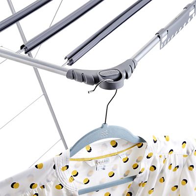 Winged Indoor Clothes Airer Deluxe, Grey 16m | Lakeland