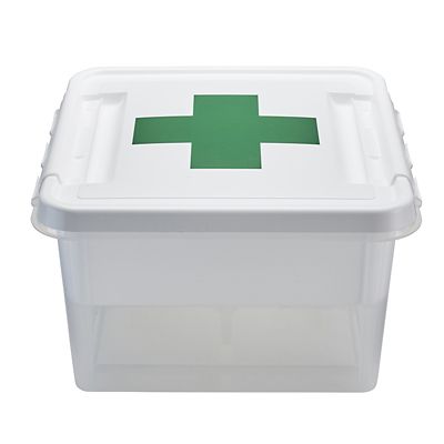 Smartstore Deco Plastic First Aid Box With Insert 8l | Lakeland