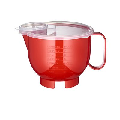 Microwave Cookware Stain Proof Red Lidded Jug 2L | Lakeland