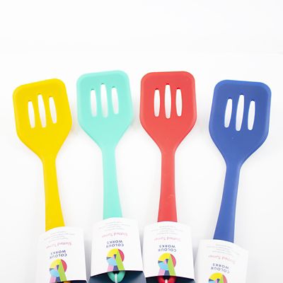 Colourworks Silicone Slotted Turner – Colours Vary | Lakeland