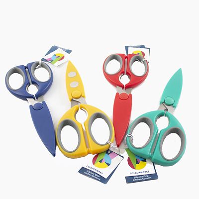 Colourworks Silicone Grip Multipurpose Kitchen Scissors | Lakeland