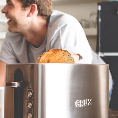 CRUX 2-Slice Toaster, Stainless Steel CRUX008 | Lakeland