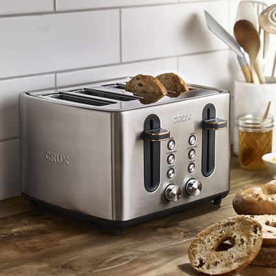 CRUX 4-Slice Toaster, Stainless Steel CRUX007 | Lakeland