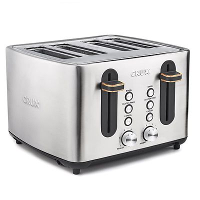 CRUX 4-Slice Toaster, Stainless Steel CRUX007 | Lakeland
