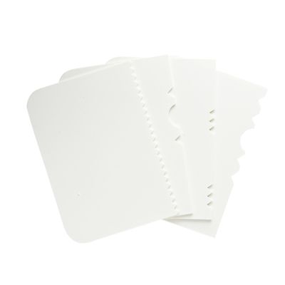 PME 4 Patterned Edge Icing Scrapers for Cake Decorating | Lakeland