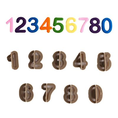 Cookie, Icing & Pastry Number Cutters 0 to 9 | Lakeland