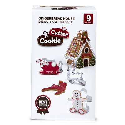 9pc Christmas Gingerbread House Cutter Gift Set | Lakeland
