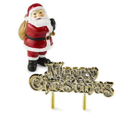 2pc Luxury Traditional Santa Cake Topper Set | Lakeland