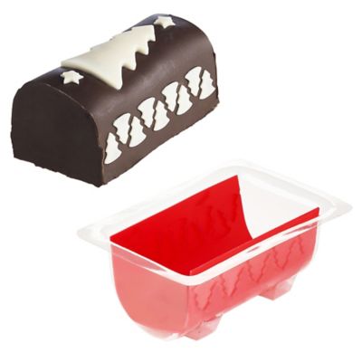 4 Mini Bûche de Noël Moulds for mini Yule logs | Lakeland