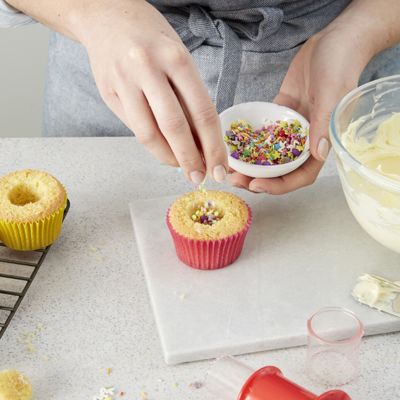 Lakeland 12 Hole Mini Sandwich Tin and Cupcake Corer Set | Lakeland