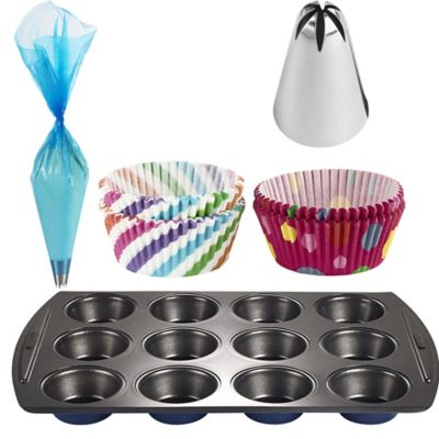 Cupcake Making Kit With 80 Cupcake Cases | Lakeland