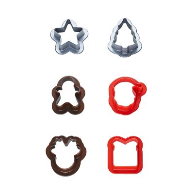 6 Decora Christmas Mini Cookie Cutters | Lakeland
