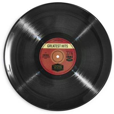 Retro Music 12" LP Unbreakable Melamine Serving Plate | Lakeland