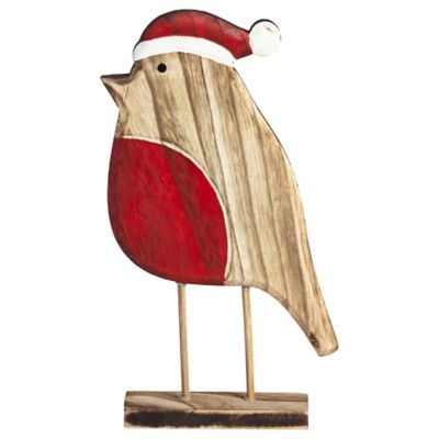 Wooden Robin Christmas Decoration | Lakeland