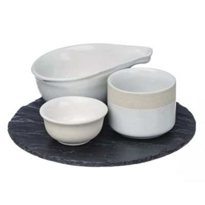 Just Slate Stoneware Tapas Set | Lakeland
