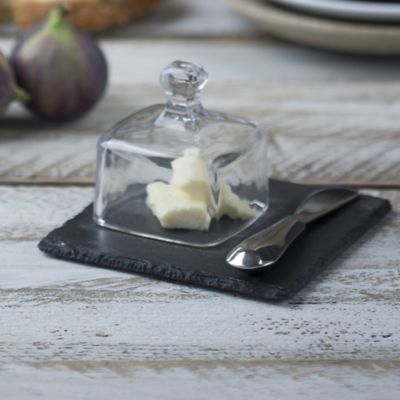 Just Slate Mini Butter Cloche Set | Lakeland
