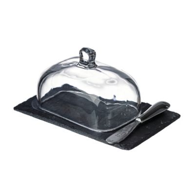 Just Slate Large Butter Cloche Set | Lakeland