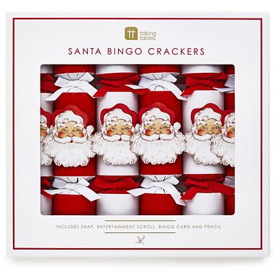 Santa Bingo Christmas Crackers x6 | Lakeland