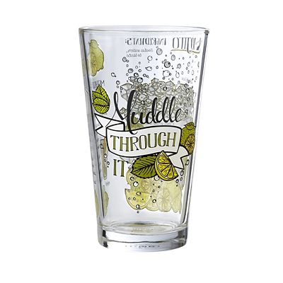 'Muddle through it' Mojito Recipe Glass 450ml | Lakeland