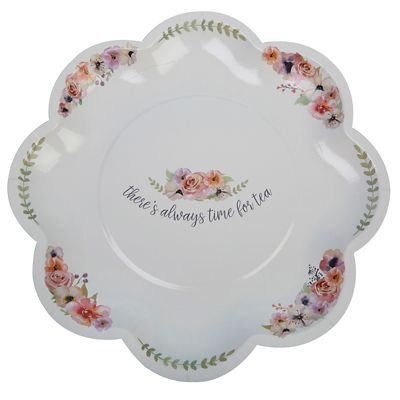 Time For Tea Paper Plates x8 | Lakeland