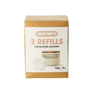 HumyDry Modern Moisture Absorber Refills – Pack of 3 | Lakeland