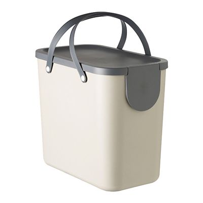 Rotho Albula Recycling Waste Bin 25L Latte | Lakeland