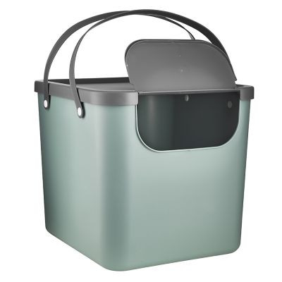 Rotho Albula Recycling Waste Bin Fern Green Colour 40L | Lakeland