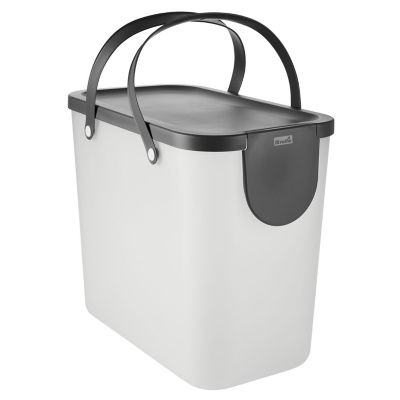 Rotho Albula Recycling Waste Bin Semi Clear – 25L | Lakeland