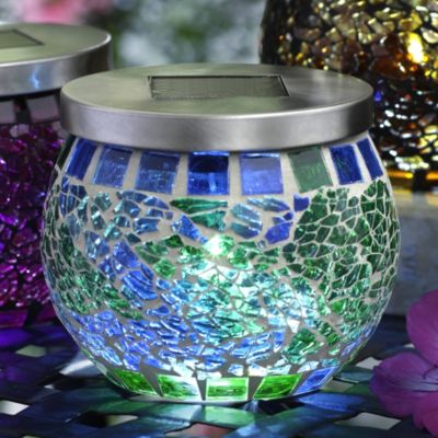 Green Mosaic Solar Light | Lakeland