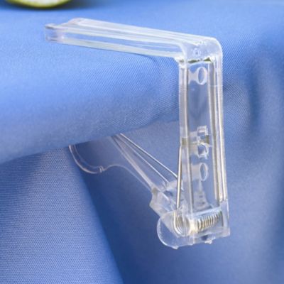 Clear Spring Loaded Tablecloth Clips x4 | Lakeland