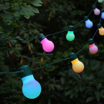 Smart Solar 20 LED Party Colour Changing String Lights | Lakeland