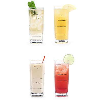 Bartending Glasses x4 | Lakeland