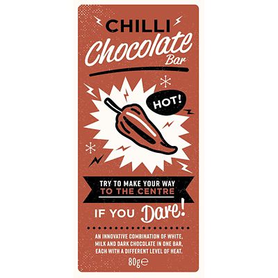 Naga Chilli Chocolate Roulette Bar 80g | Lakeland