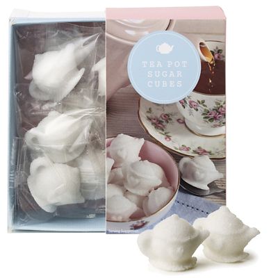 Teapot Shaped White Sugar Cubes 87g | Lakeland
