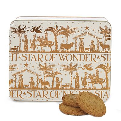 Emma Bridgewater Three Kings Biscuit Tin & Biscuits 320g | Lakeland