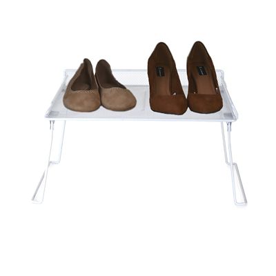Xtend Stackable Square Folding Shelf Shoe Rack | Lakeland